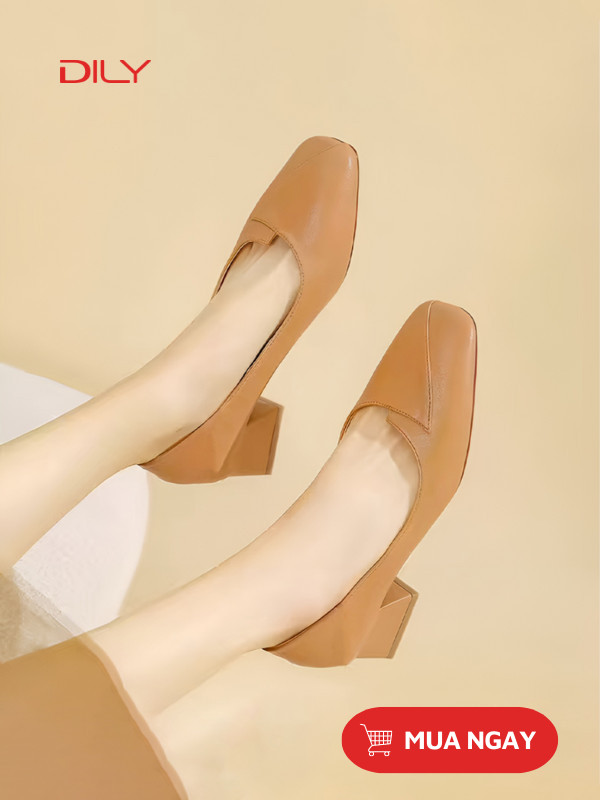 DILY - Những mẫu giày cao gót đế vuông khiến phái đẹp mê mẩn tại DILY
